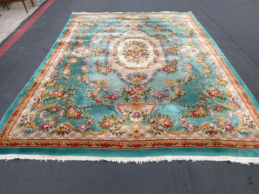 Large Chinese Wool Area Rug 172' X 122'