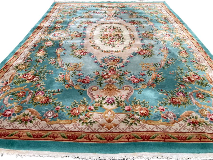 Large Chinese Wool Area Rug 172' X 122'