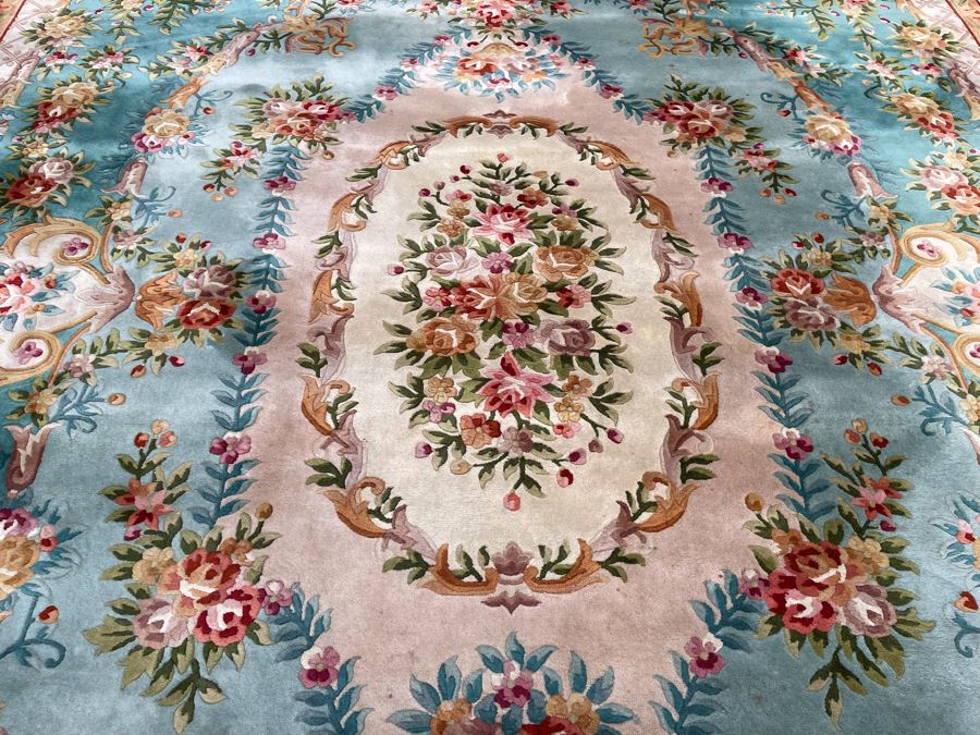 Large Chinese Wool Area Rug 172' X 122'