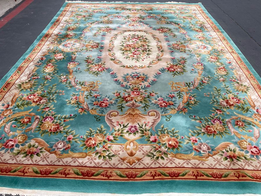 Large Chinese Wool Area Rug 172' X 122'