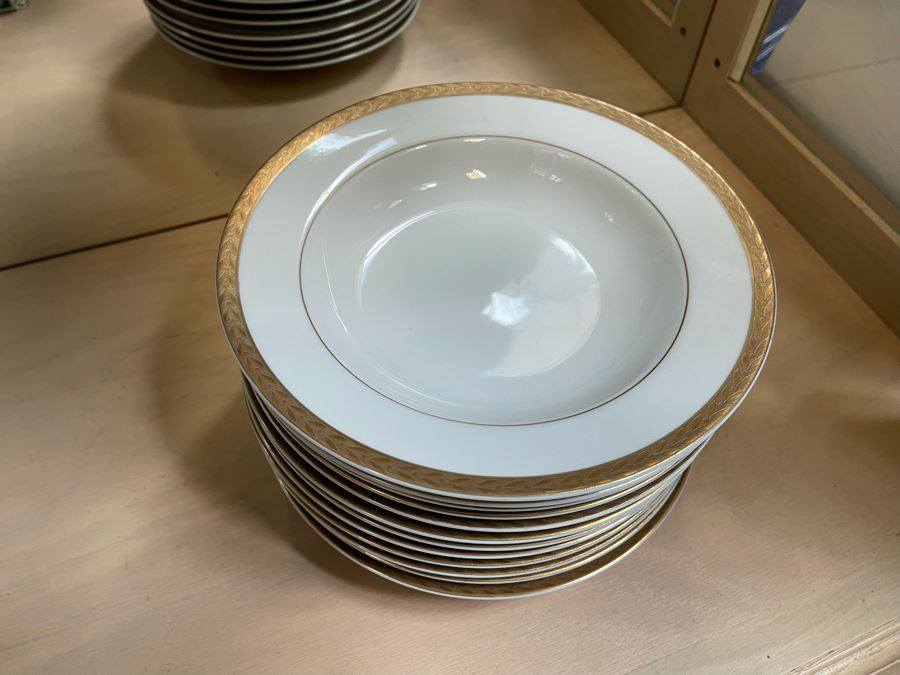 Last Minute Add - Sango Japanese China Set Royalty Gold Rim Pattern 3625