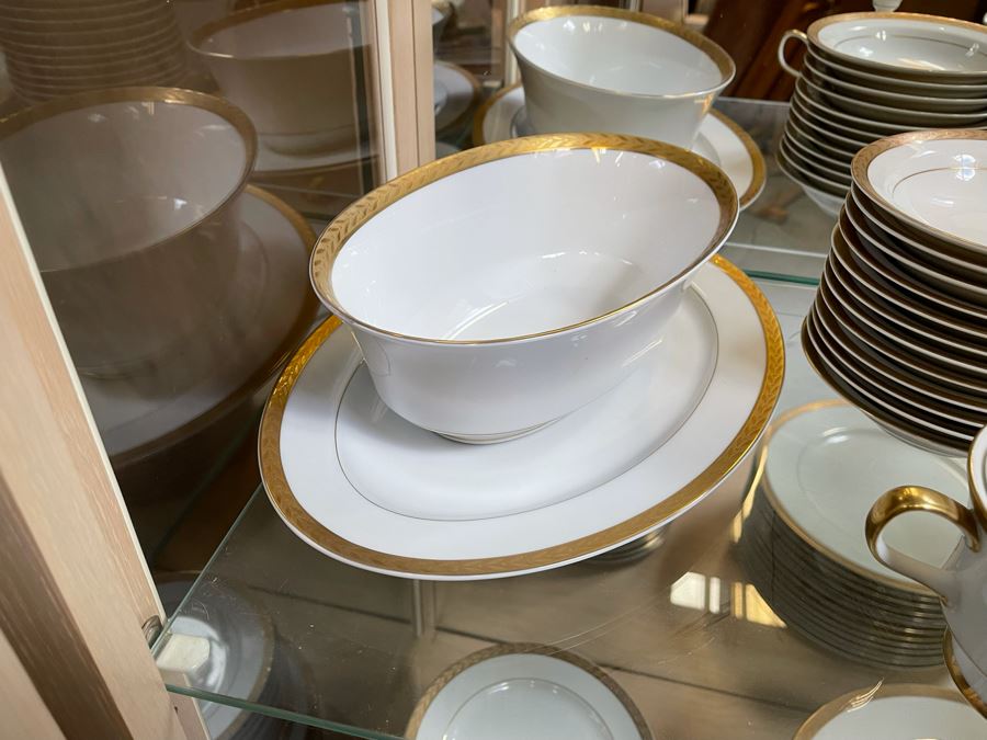 Last Minute Add - Sango Japanese China Set Royalty Gold Rim Pattern 3625