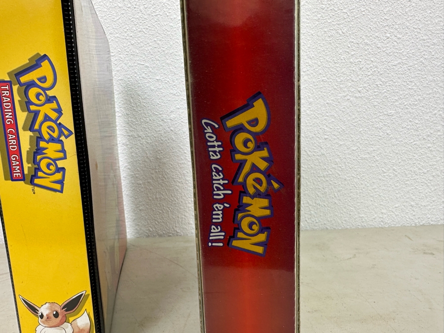 Pair Of Vintage Pokemon Trading Card 3-Ring Binders For Pokemon Cards