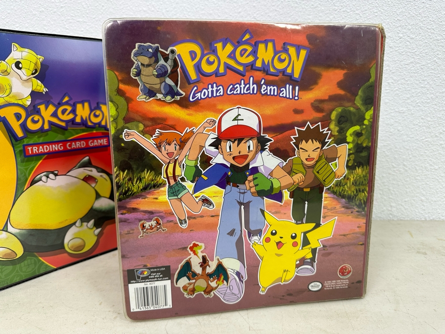 Pair Of Vintage Pokemon Trading Card 3-Ring Binders For Pokemon Cards