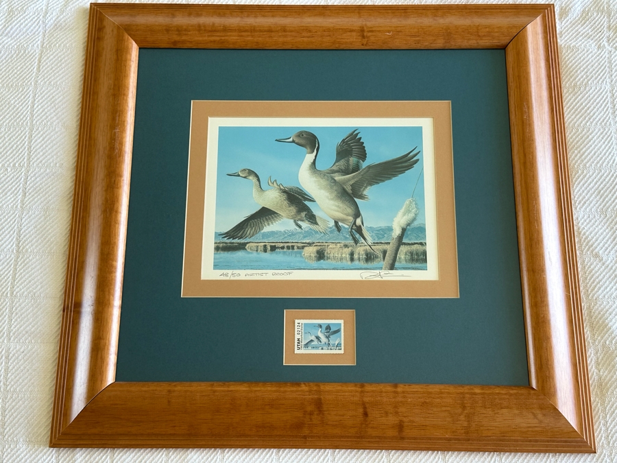 Hand Signed Robert Steiner Limited Edition Duck Print Artist Proof And ...