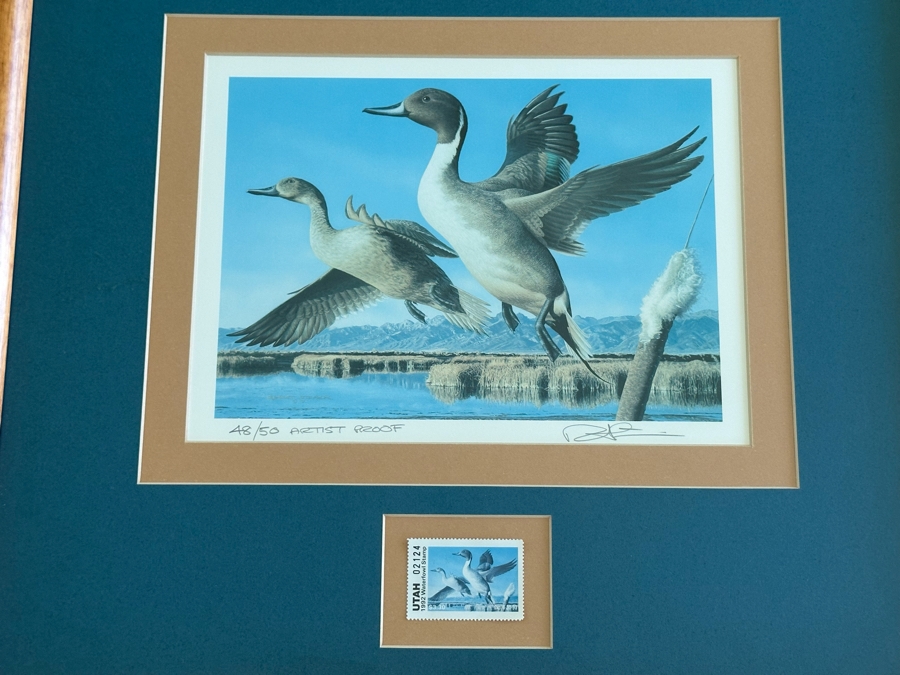 Hand Signed Robert Steiner Limited Edition Duck Print Artist Proof And ...