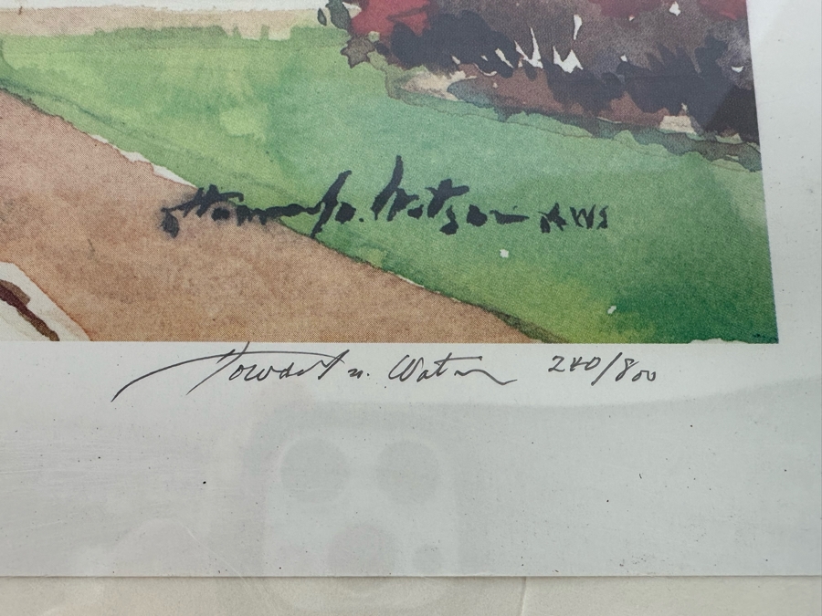 Set Of Three Hand Signed Limited Edition Howard Watson Prints 24 X 18