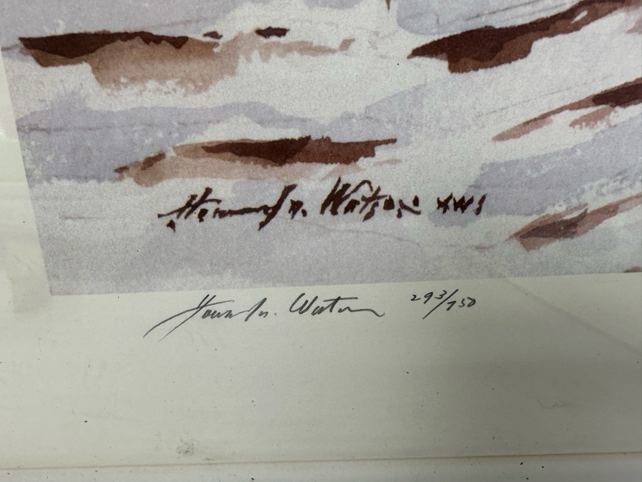 Set Of Three Hand Signed Limited Edition Howard Watson Prints 24 X 18