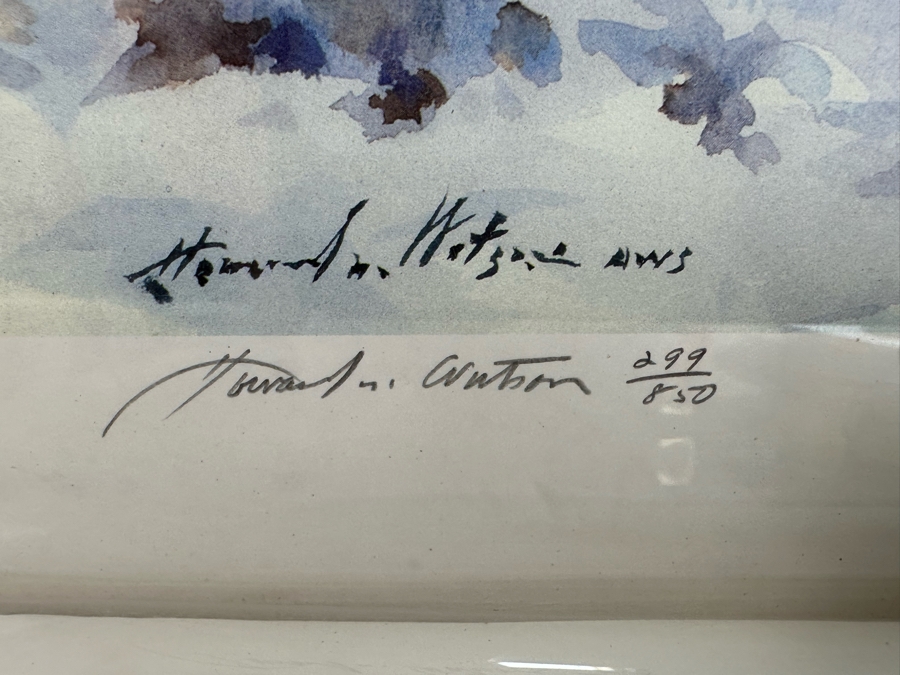 Set Of Three Hand Signed Limited Edition Howard Watson Prints 24 X 18