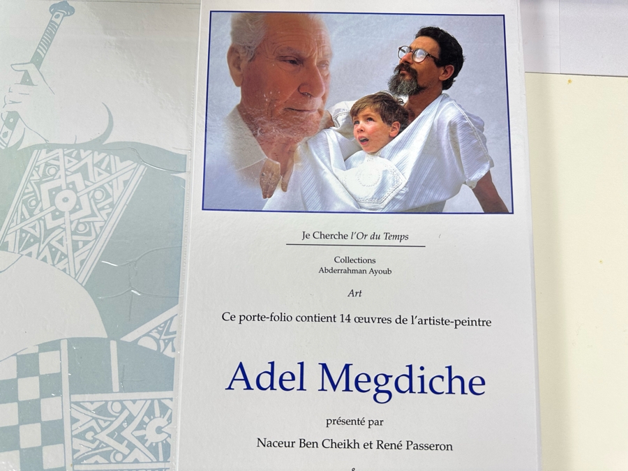 Adel Megdiche (1949-2022, Tunisian) Two Hand-Signed Limited Edition Prints 15.5 X 19.5 & Book