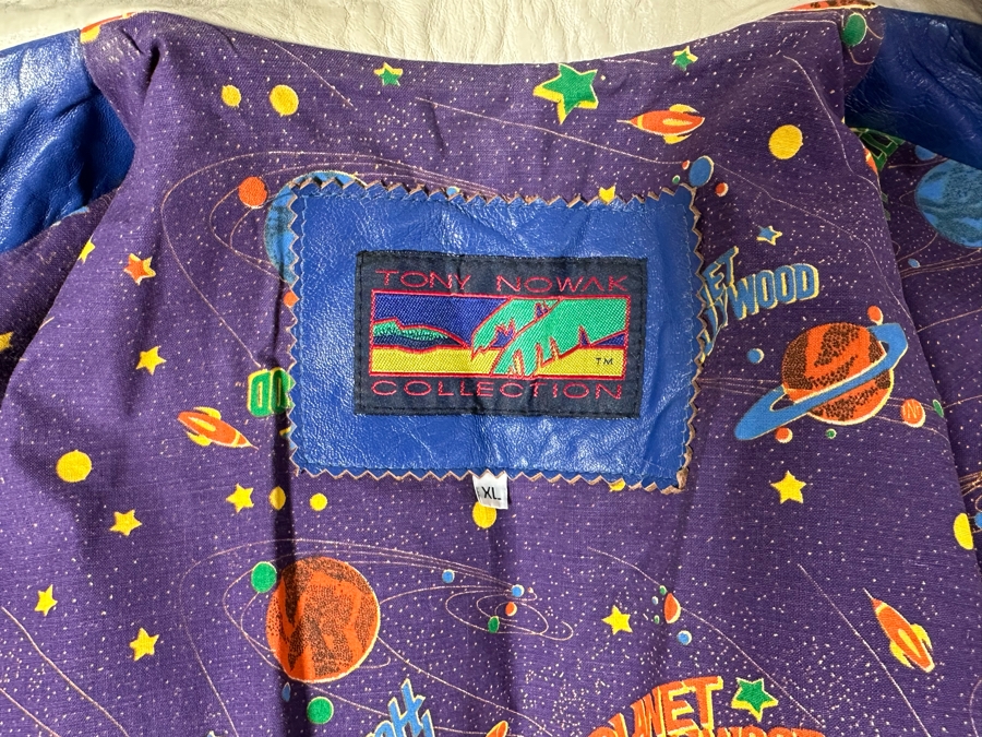 Original Planet Hollywood South Coast Plaza Leather Jacket Designed By ...