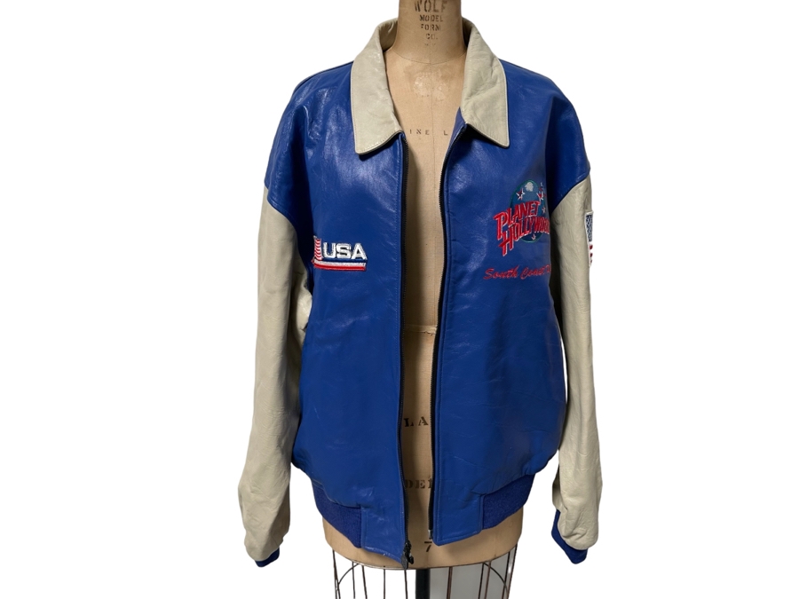 Original Planet Hollywood South Coast Plaza Leather Jacket Designed By ...