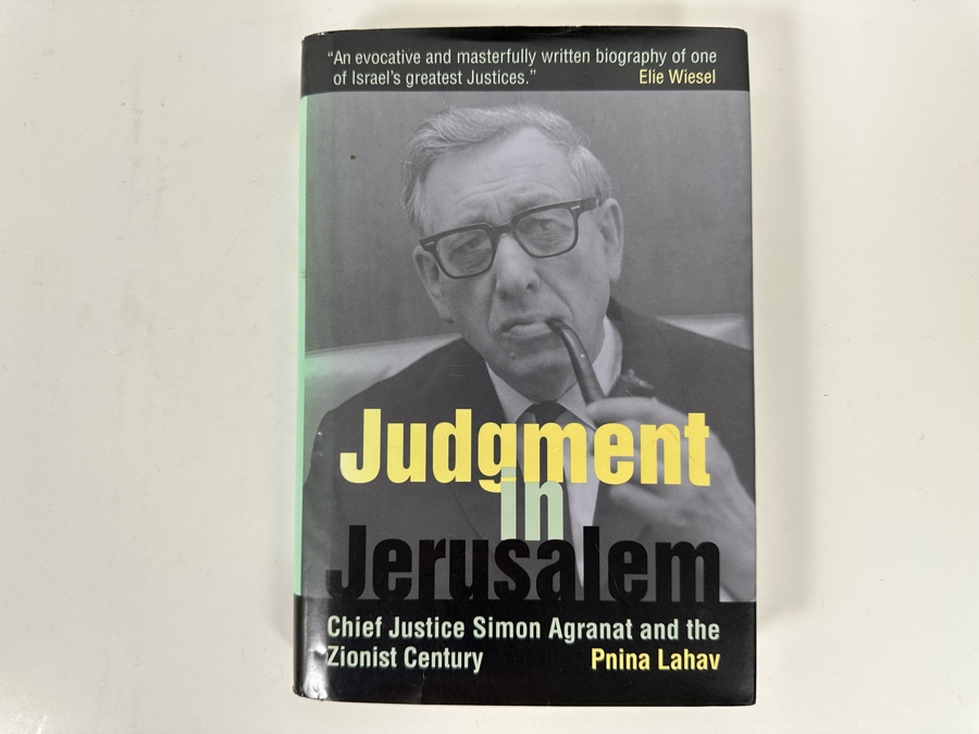 Signed Book Judgment In Jerusalem Chief Justice Simon Agranat And The ...