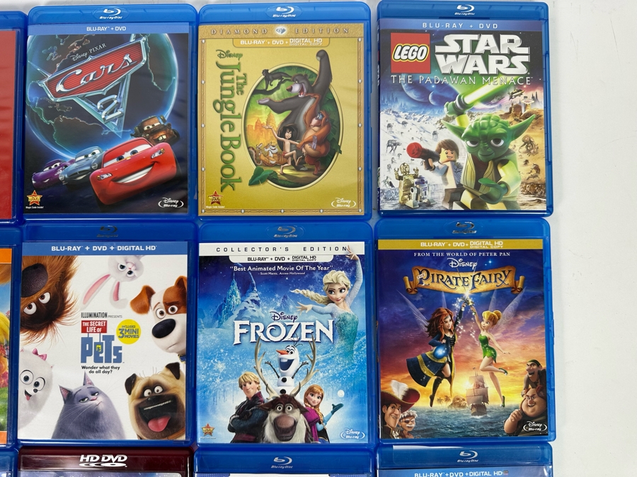 Twelve Blu-Ray DVDs Kids Movies