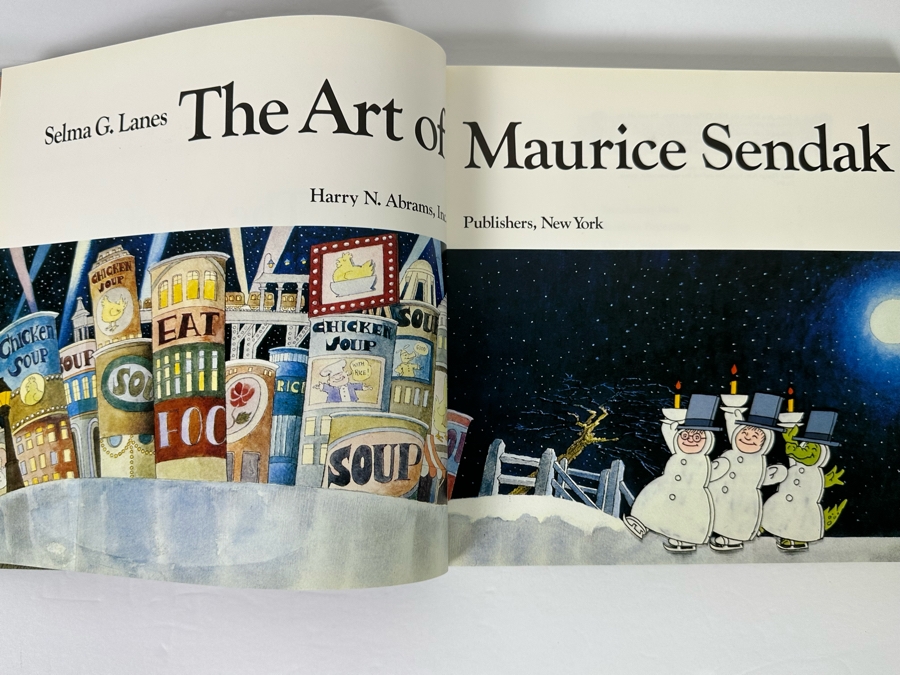 First Edition Hardcover Book The Art Of Maurice Sendak By Selma G. Lanes