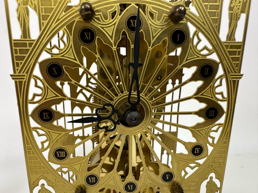 The York Minster Cathedral Skeleton Clock By Franklin Mint 1984 FMCG ...