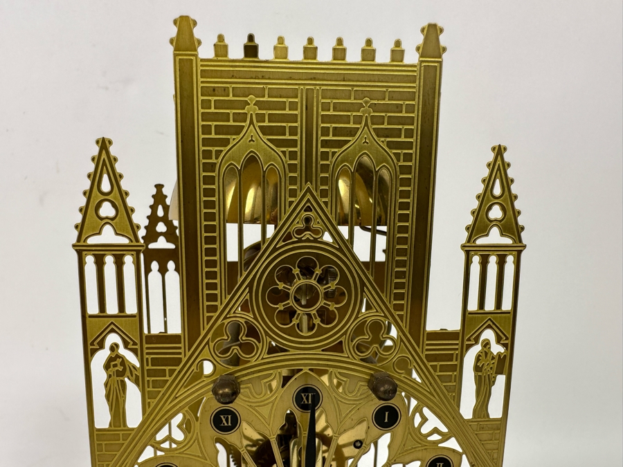 The York Minster Cathedral Skeleton Clock By Franklin Mint 1984 FMCG ...