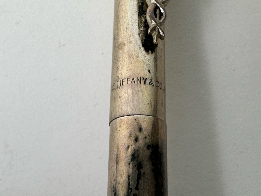 Tiffany & Co Sterling Silver Caduceus Ballpoint Pens, A Pair 47.8g ...