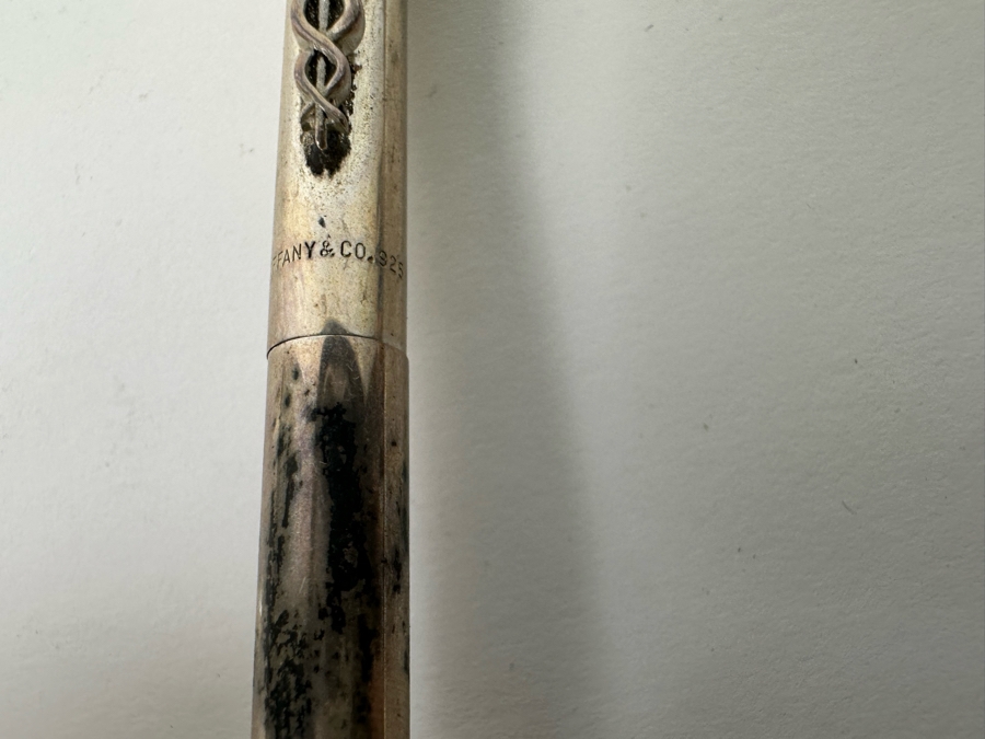 Tiffany & Co Sterling Silver Caduceus Ballpoint Pens, A Pair 47.8g ...