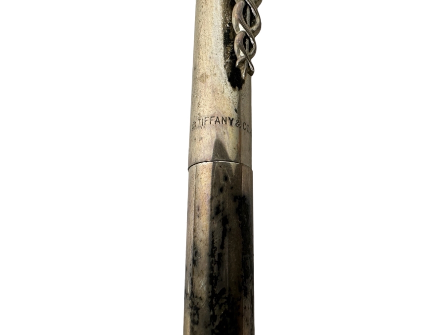 Tiffany & Co Sterling Silver Caduceus Ballpoint Pens, A Pair 47.8g ...