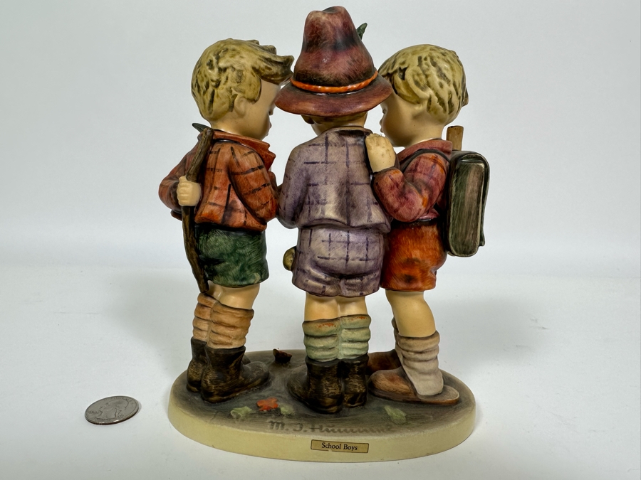 Vintage German Hummel 'School Boys' Figurine c1961 7.25H