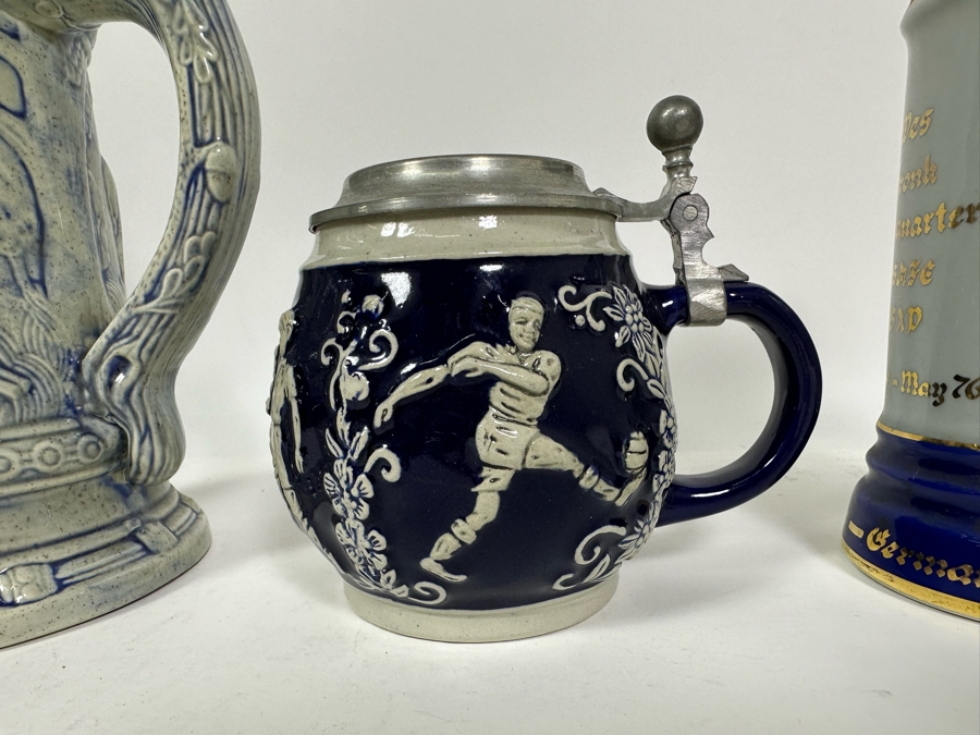 Collection Of Vintage German Beer Steins