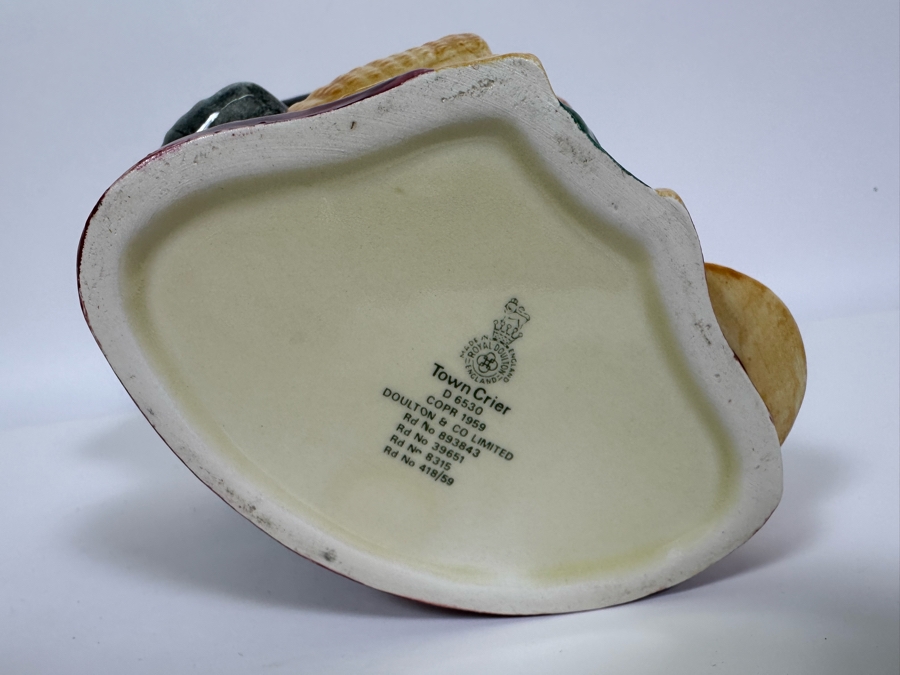 Vintage 1959 Royal Doulton Toby Mug 'Town Crier' D6530 Large Made In England 7.25H