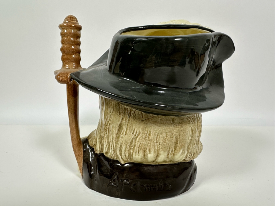 Vintage 1955 Royal Doulton Toby Mug 'Aramis' D6441 Large Made In England 7.25H