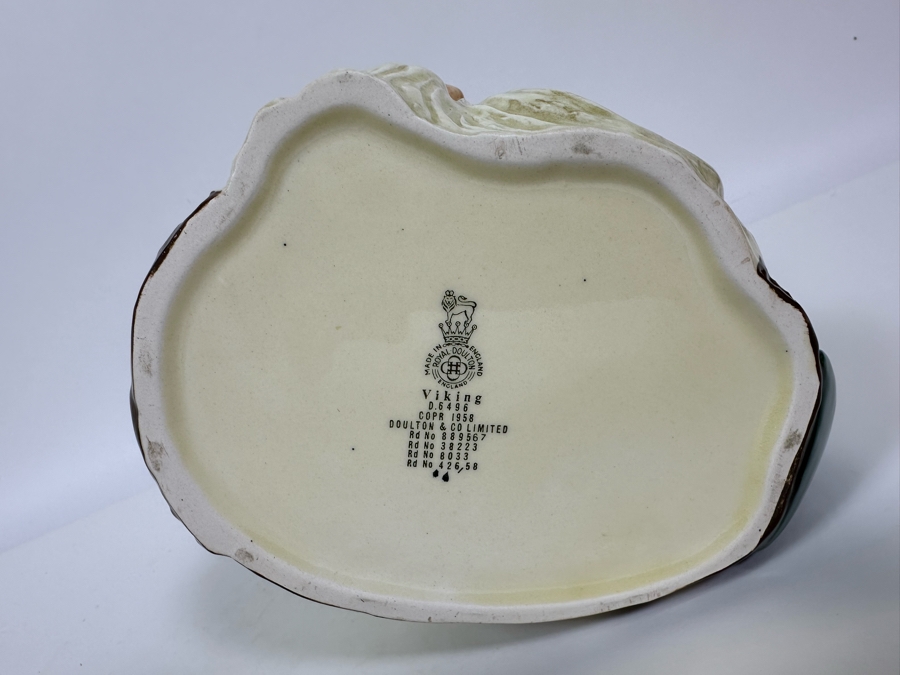 Vintage 1958 Royal Doulton Toby Mug 'Viking' D6496 Large Made In England 7.25H