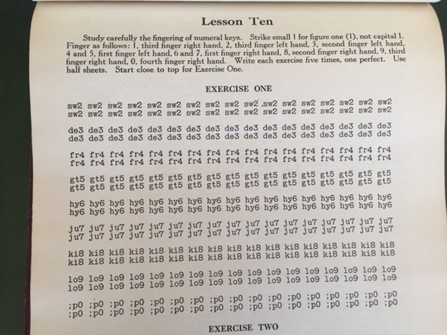 Pair of Vintage Typewriting Books - 1925 Progressive Typewriting & 1912 ...