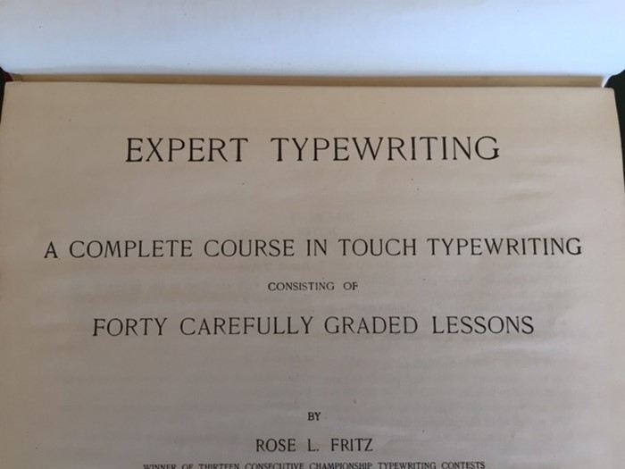 Pair of Vintage Typewriting Books - 1925 Progressive Typewriting & 1912 ...