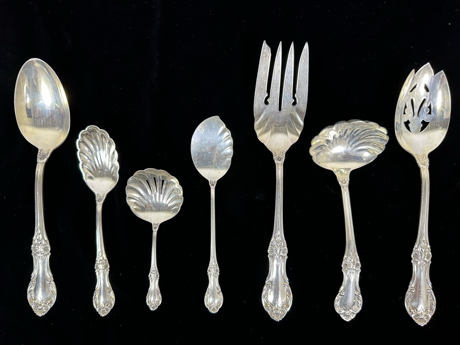Sterling Silver Serving Pieces International Silver Wild Rose Pattern 329g