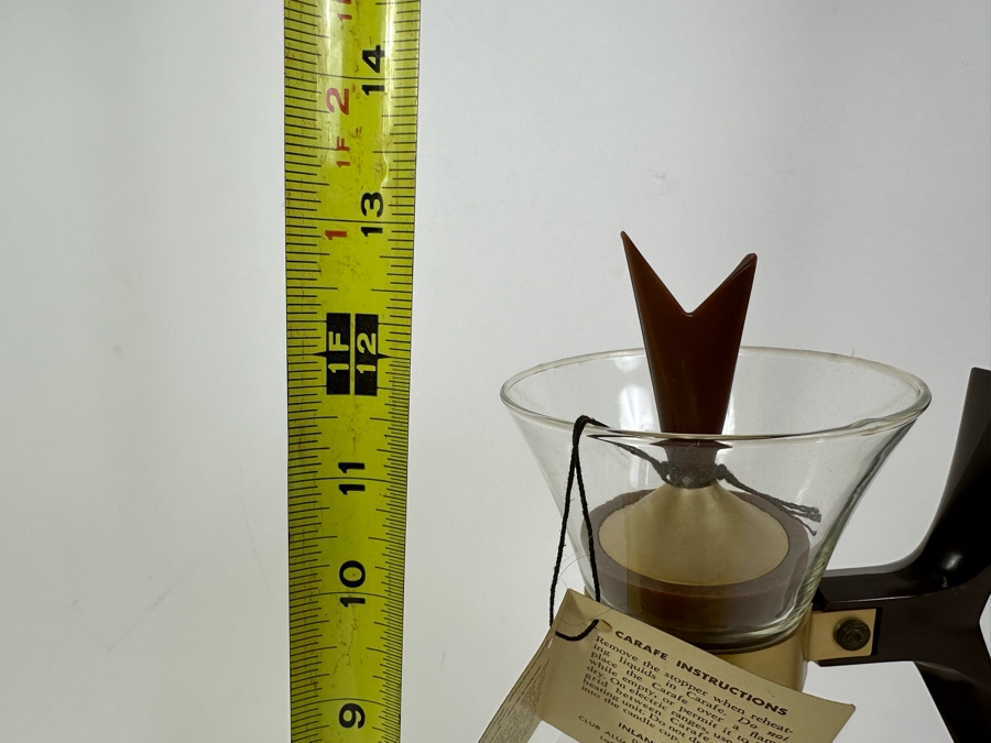 Vintage Mid-Century Modern Inland Glass Carafe With 22-Carat Gold ...