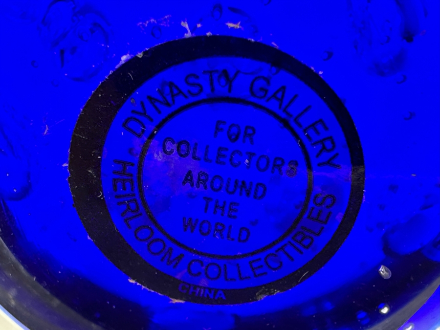 Three Glass Paperweights 3'H