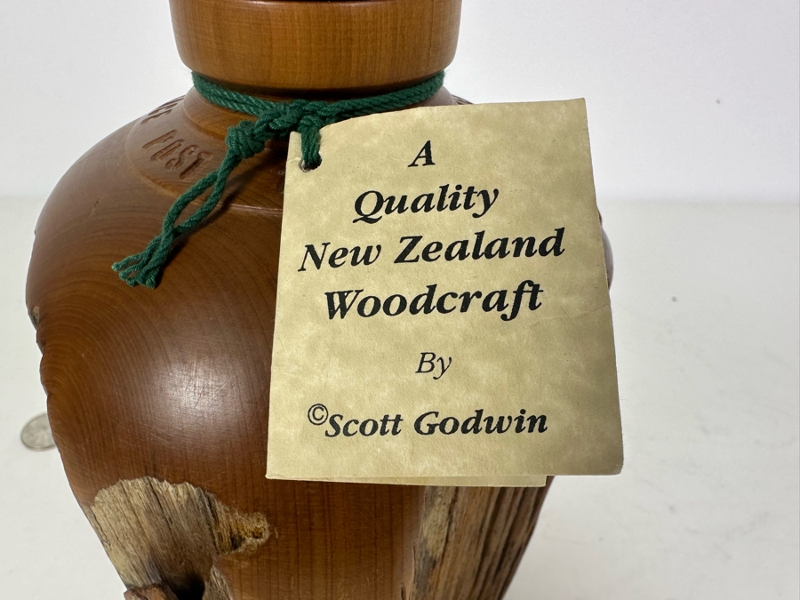 Scott & Trish Godwin Handmade Bottle Crafted From The Wood Of An ...