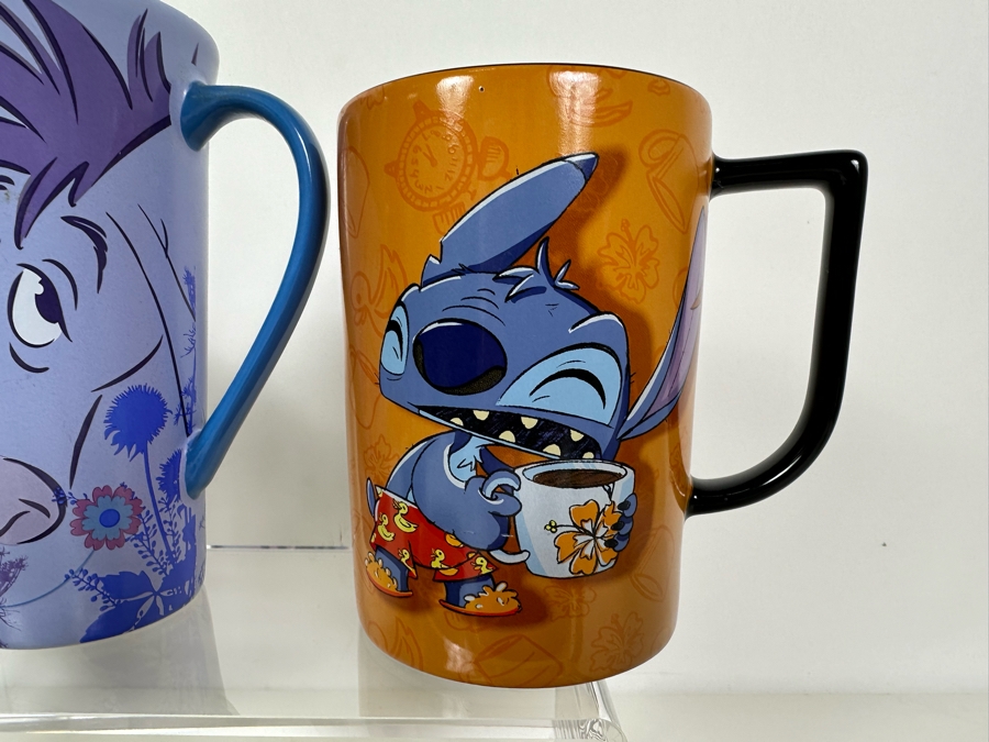 Six Walt Disney Themed Character Coffee Mugs