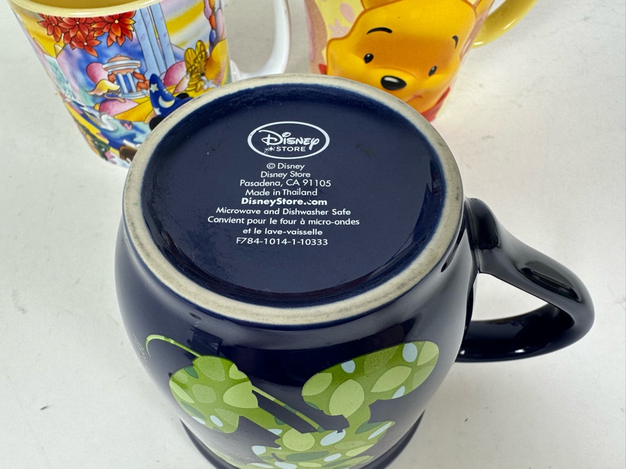 Six Walt Disney Themed Character Coffee Mugs