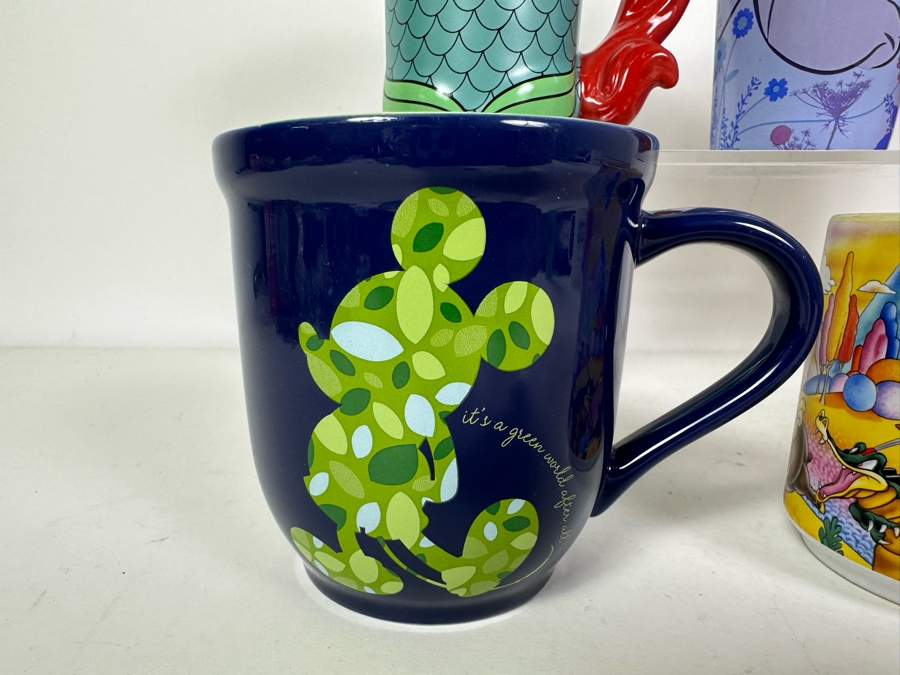 Six Walt Disney Themed Character Coffee Mugs