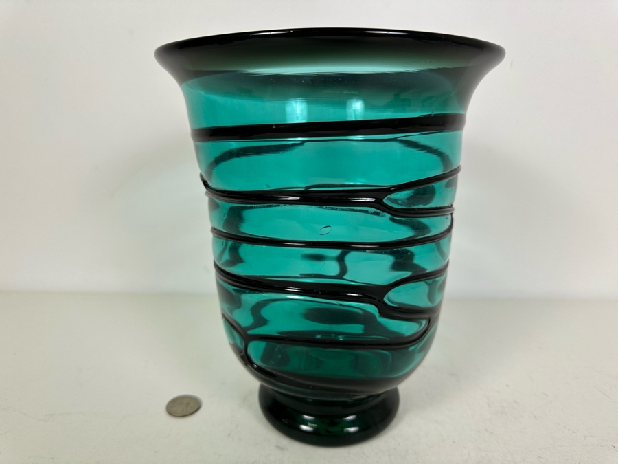 Art Glass Vase 9.25'H