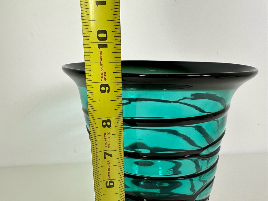 Art Glass Vase 9.25'H