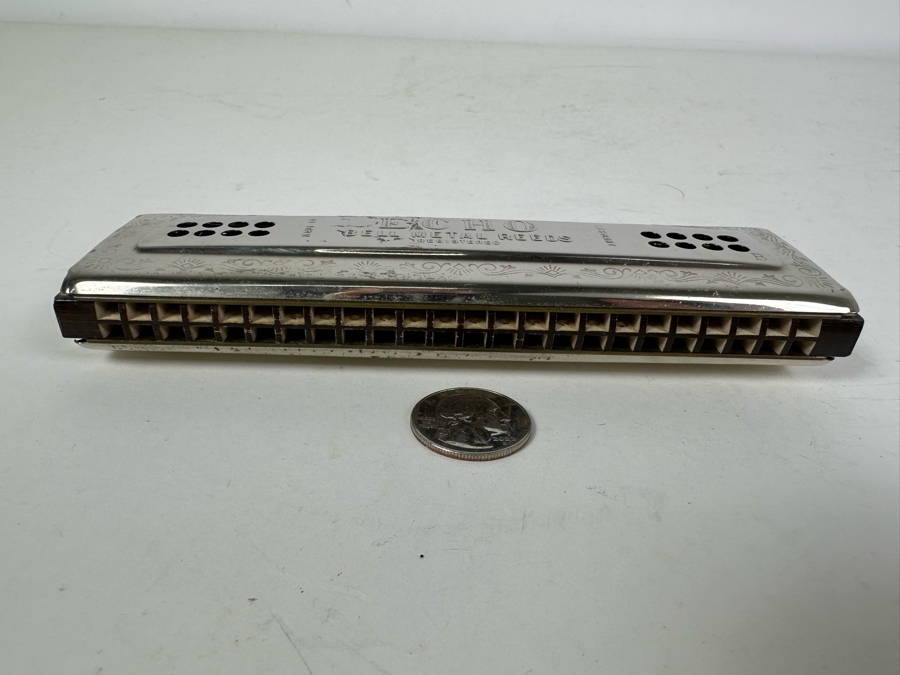 Vintage M. Hohner Harmonica Made in Germany 7'W