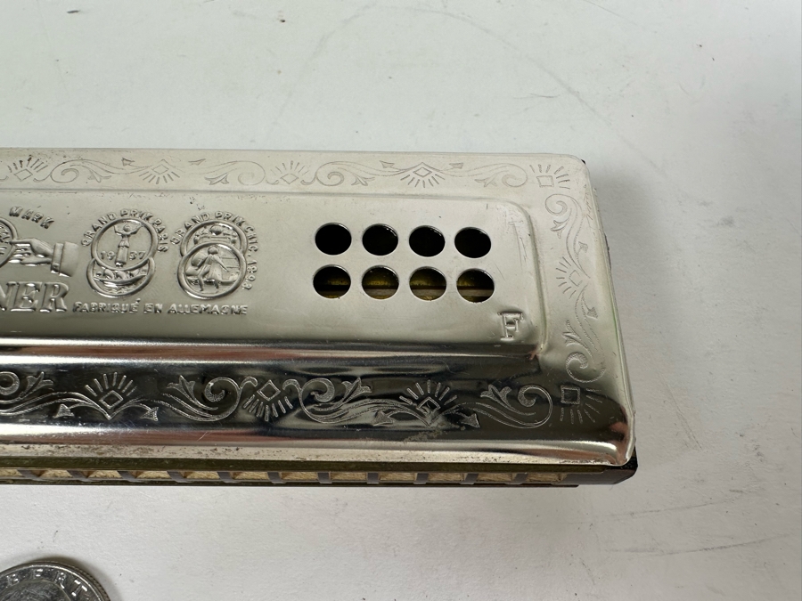 Vintage M. Hohner Harmonica Made in Germany 7'W