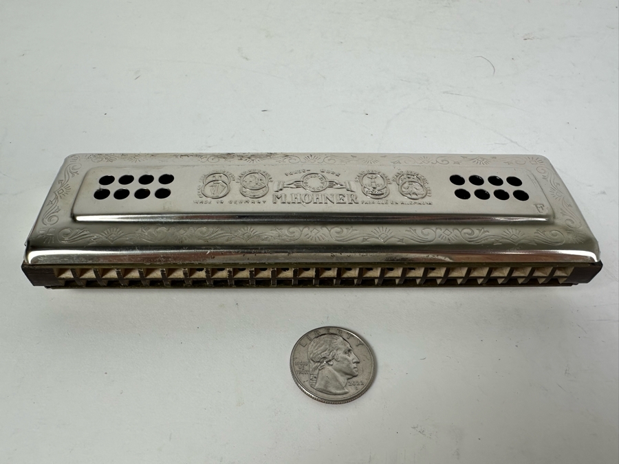 Vintage M. Hohner Harmonica Made in Germany 7'W