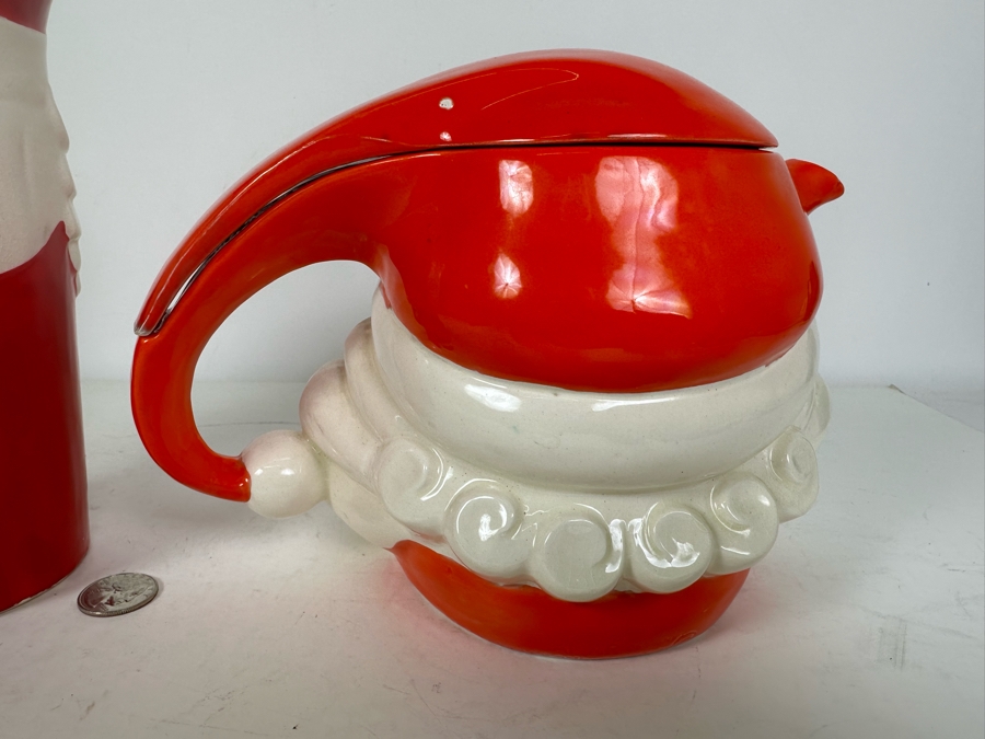 Vintage 1959 MCM Santa Claus Pitcher By Holt-Howard 7.5'H And Vintage ...