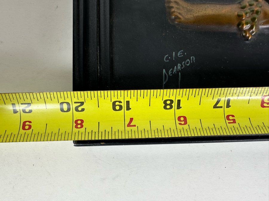 Vintage Mid-Century Modern Repousse Copper Painting Signed C. E ...