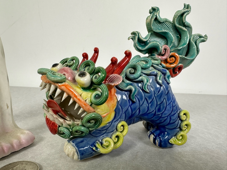 Just Added - Japanese Hand Painted Ceramic Foo Dog And MCM Lefton's ...