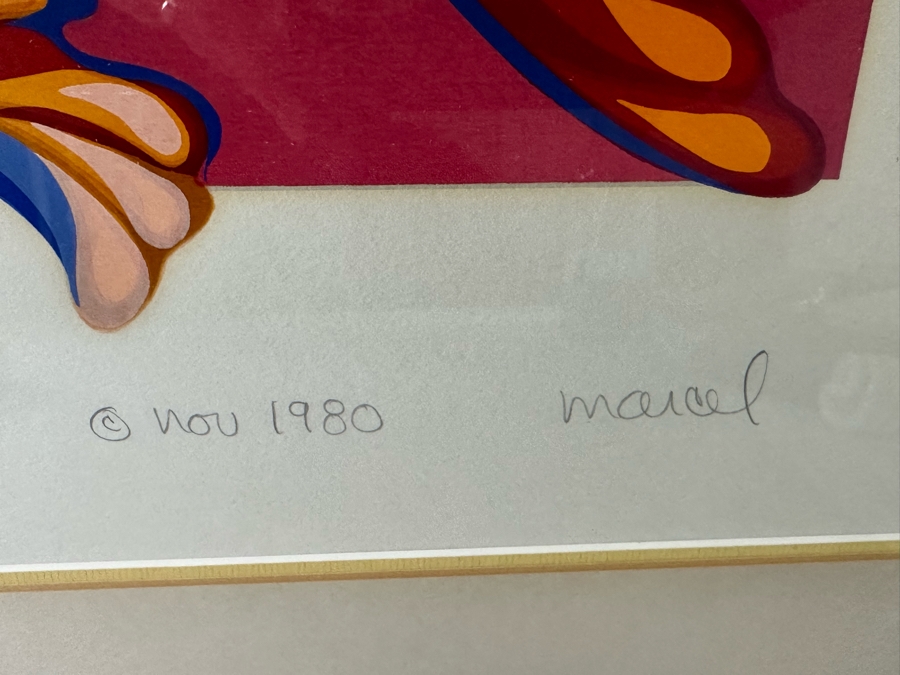 Just Added - Vintage 1980 Marcel Artist Signed Print Titled 'Water ...