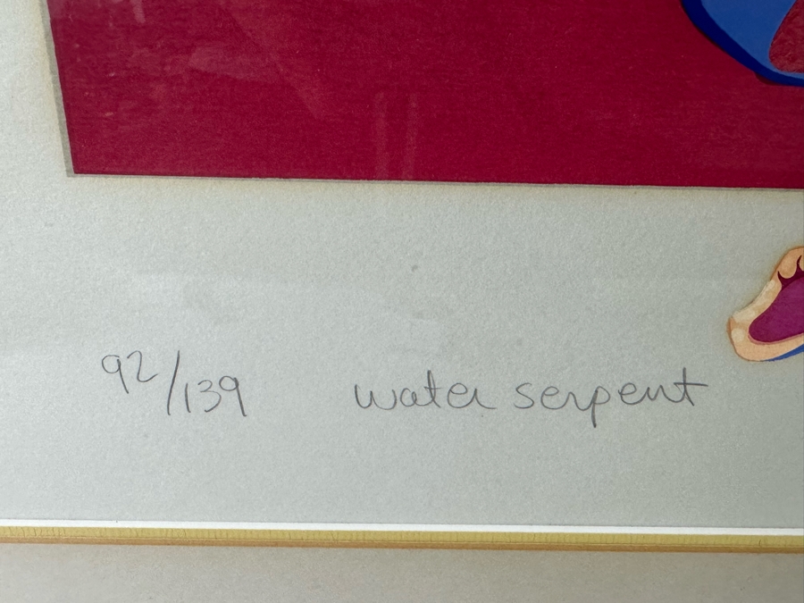 Just Added - Vintage 1980 Marcel Artist Signed Print Titled 'Water ...