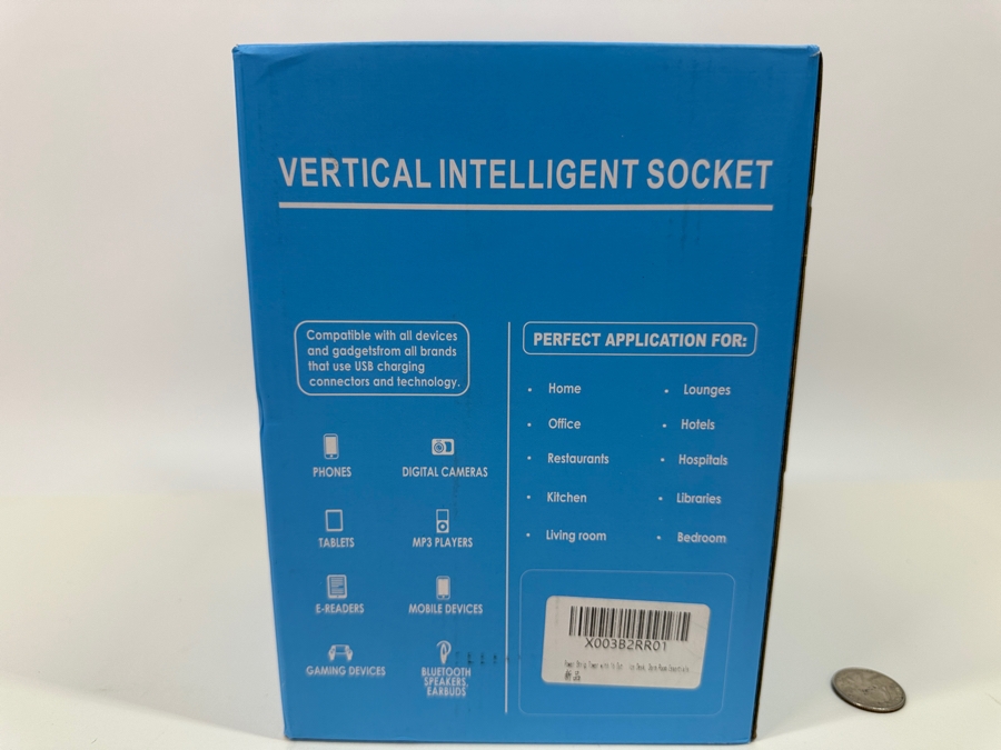 Vertical Intelligent Socket Surge Protector Power Strip with 16 Outlets ...