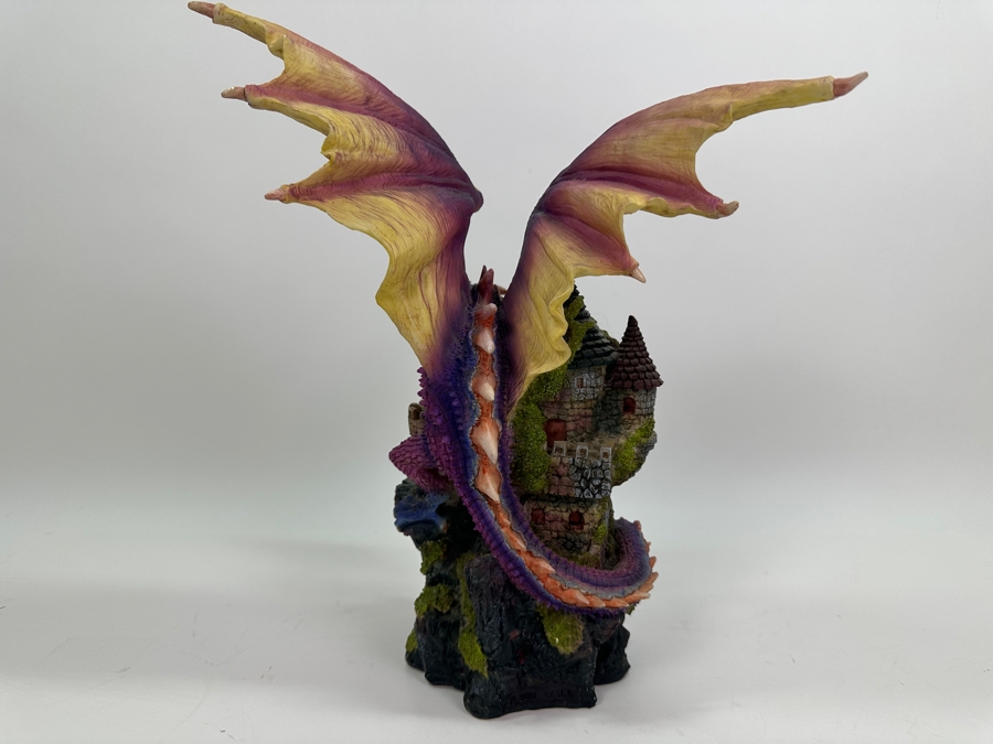 Vintage Summit Collection Resin Dragon Castle 13'H